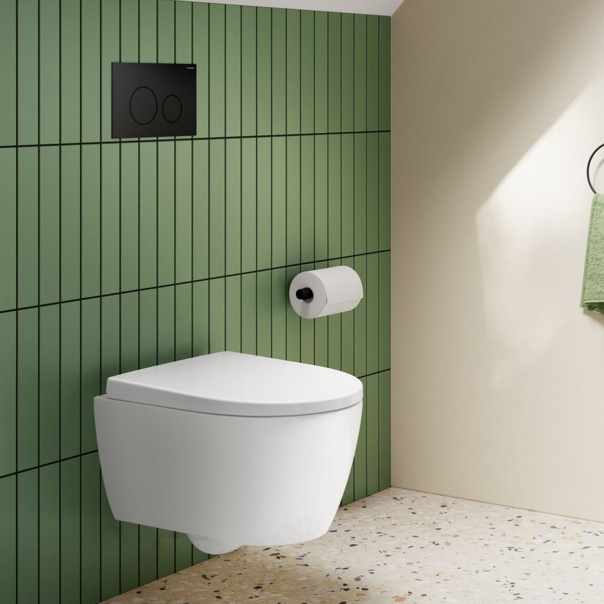 Geberit Sigma Slimline 1140mm Frame & Sigma40 Round – Soaque