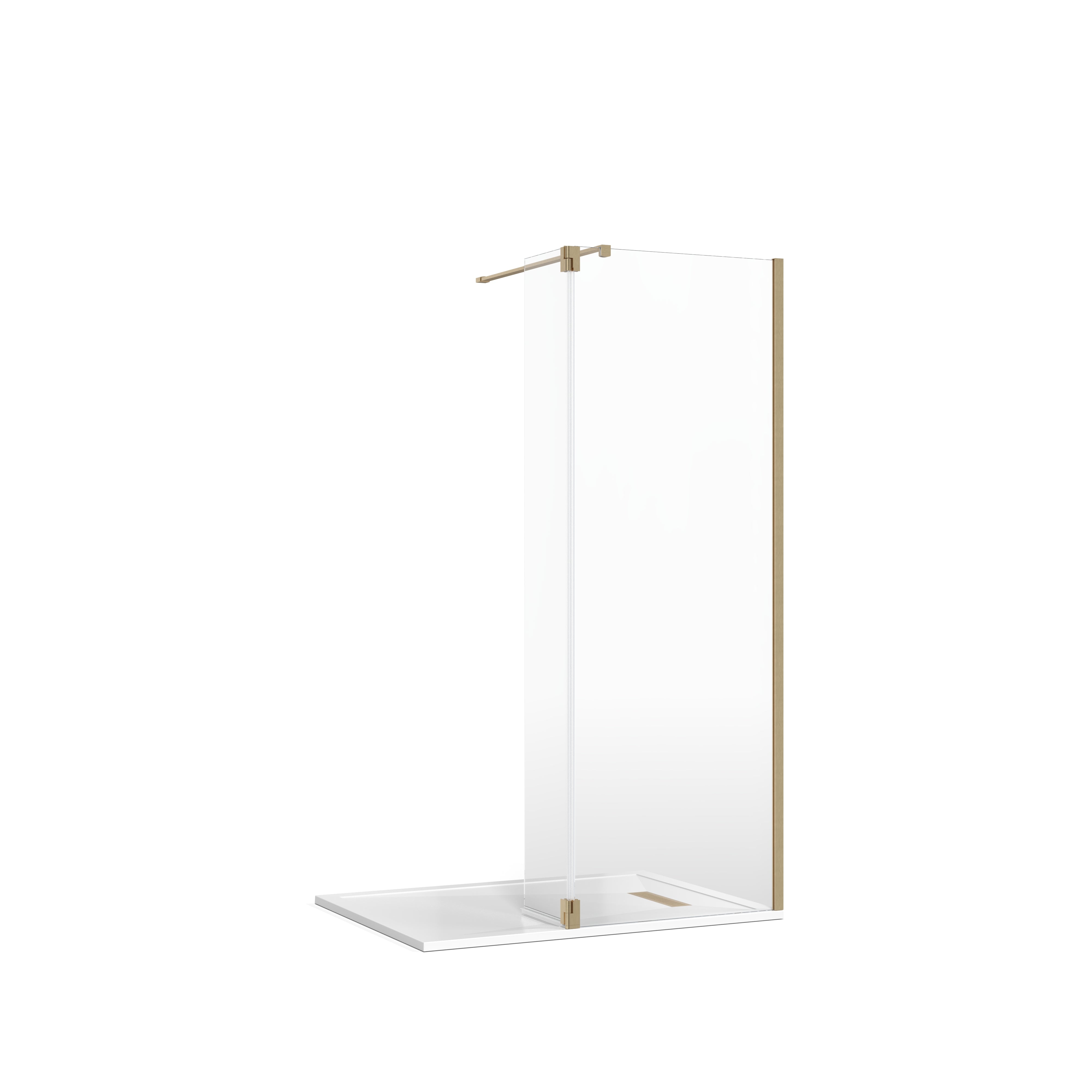 Crosswater Gallery 8 Walk in Recess Shower Enclosure with Deflector ...
