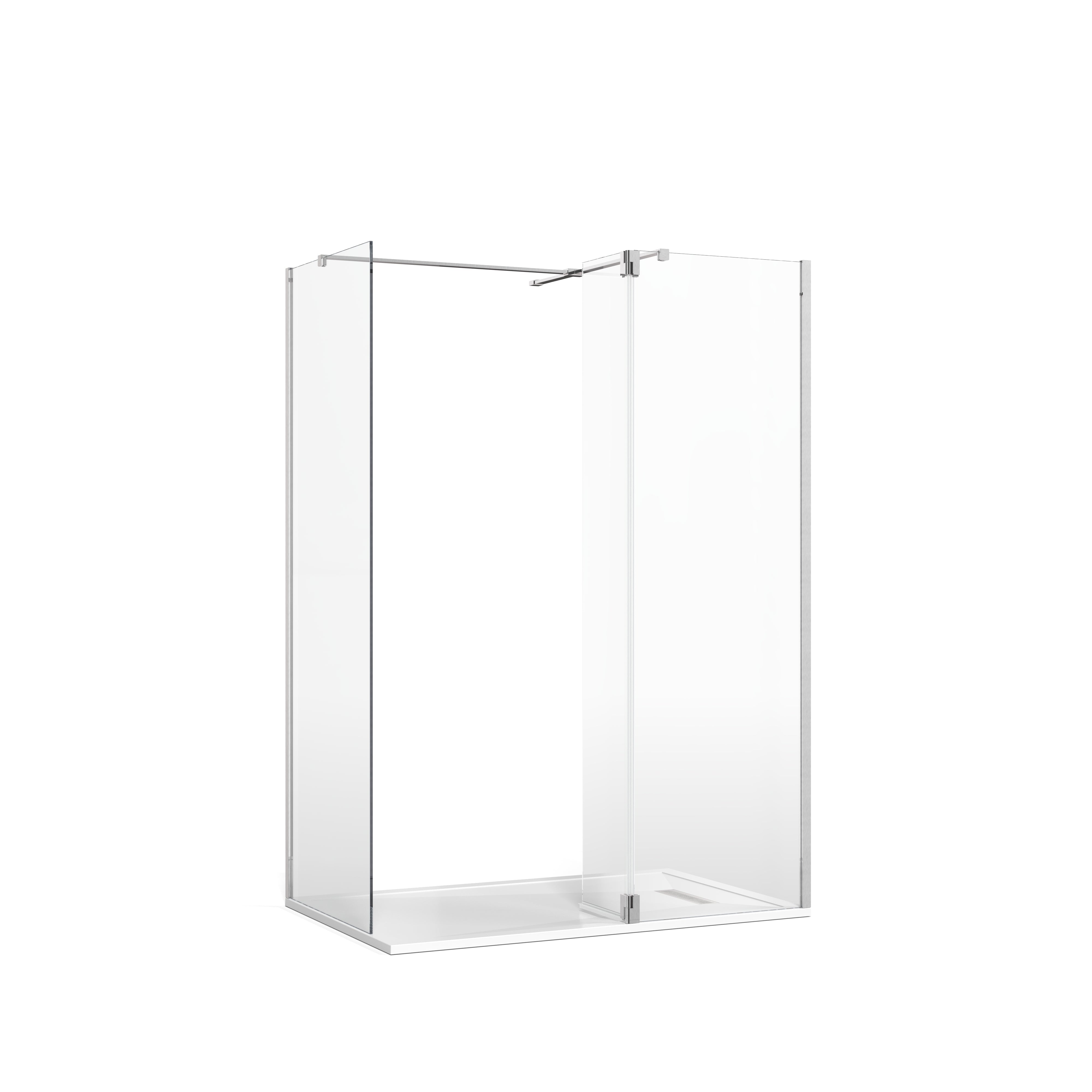 Crosswater Gallery 8 Walk in Corner Shower Enclosure with Deflector ...