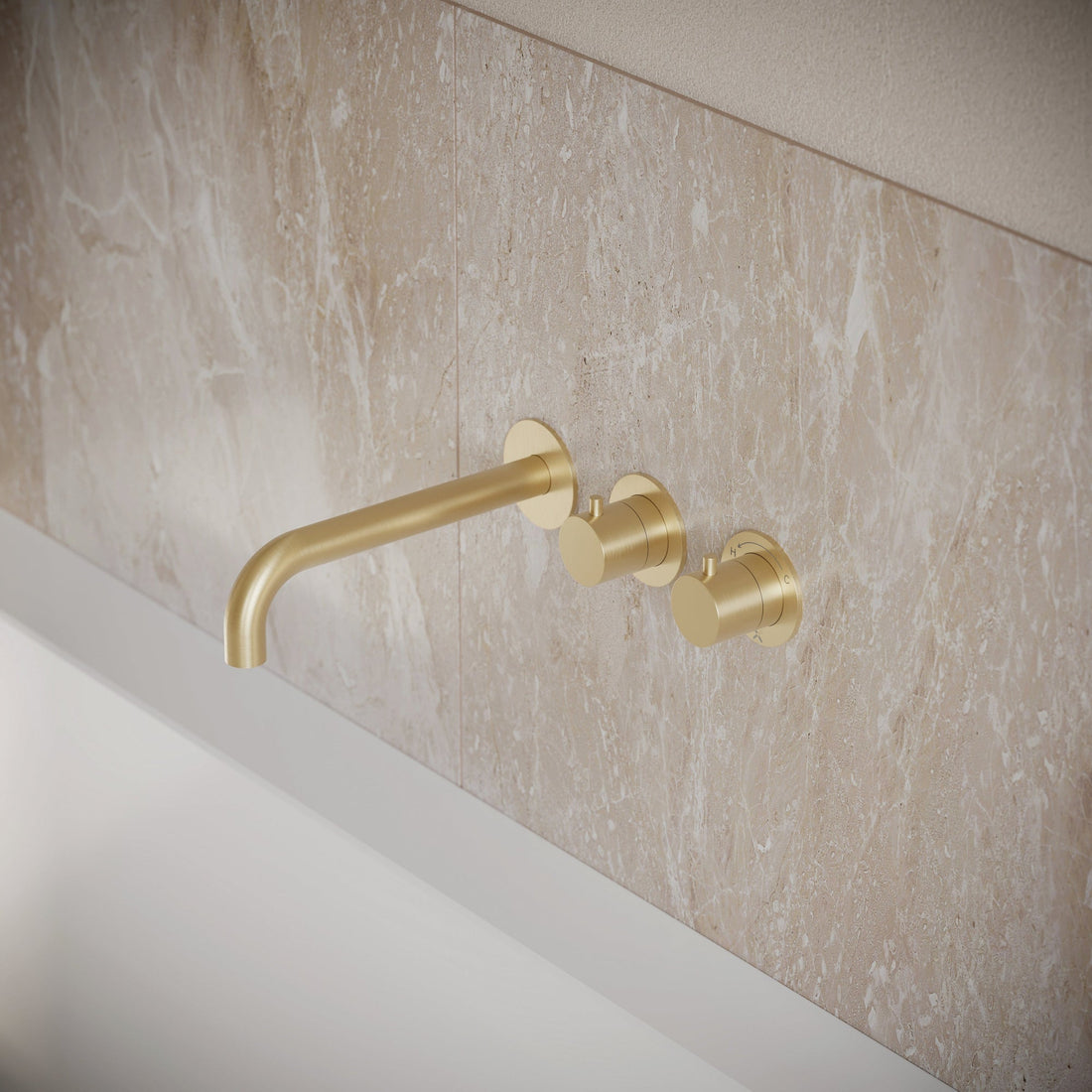 Crosswater Module MPRO 2 Handle Shower Valve with Bath Spout – Soaque